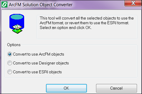 FAQ - ArcFM - Running ArcFM Solution Object Converter and Verifying ...