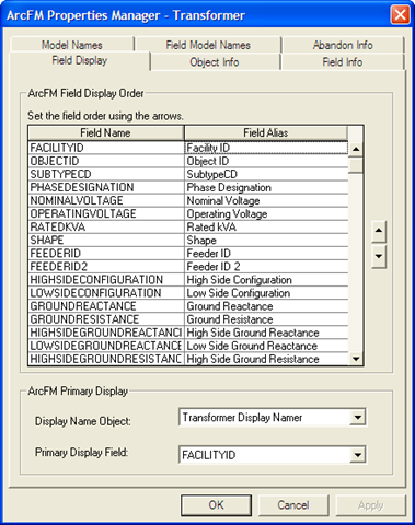 A Transformer By Any Other Name: Using ArcFM Display Name Objects to Aid Users
