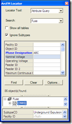 The 5 ArcFM Locator Tools – Attribute Query