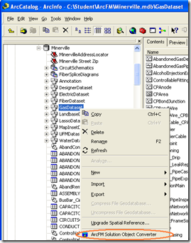 Remember the ArcFM Solution Object Converter