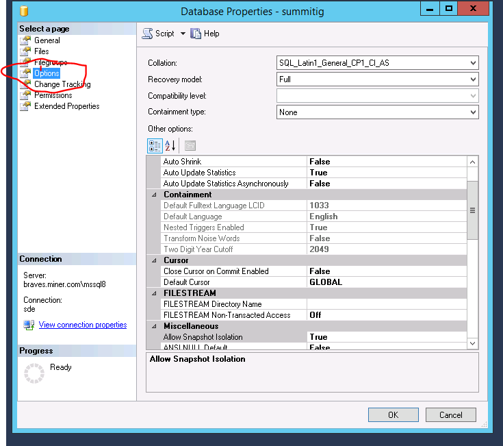 Solution - Updating features in ArcMap causes a map service to hang with SQL Server