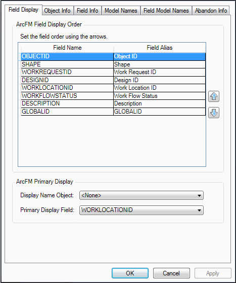How-To - Designer - Modifying the Display Field for Work Locations within ArcFM