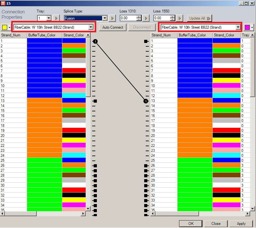 How-To - Fiber Manager - Splicing Two Fibers that are in the Same Cable