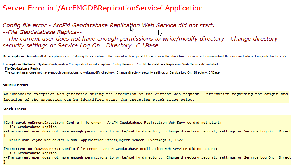 Solution - ArcFM GDBReplication - Setting Application Pool Permissions