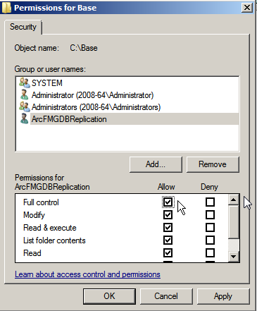 Solution - ArcFM GDBReplication - Setting Application Pool Permissions
