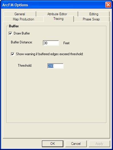 ArcFM Options for Tracing